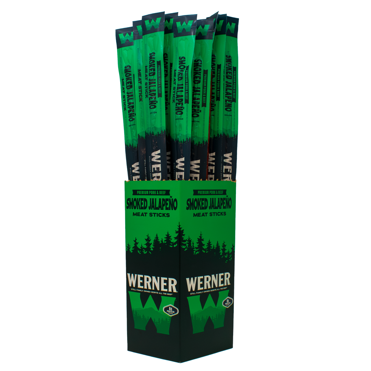 Smoked Jalapeno Meat Sticks – Werner Gourmet Meat Snacks