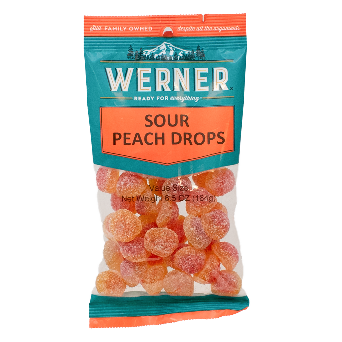 Sour Peach Drops – Werner Gourmet Meat Snacks