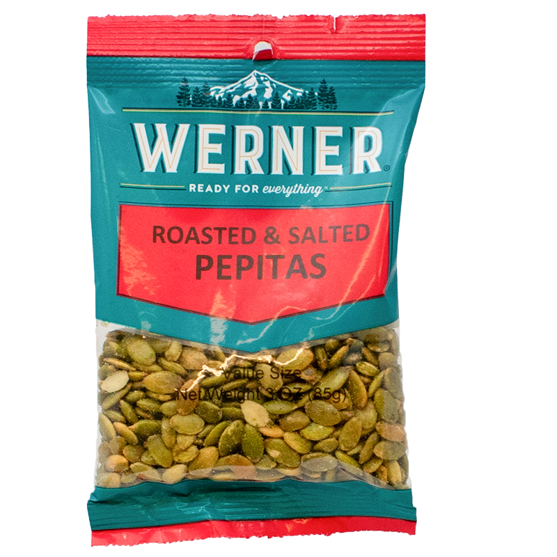 Roasted & Salted Pepitas – Werner Gourmet Meat Snacks