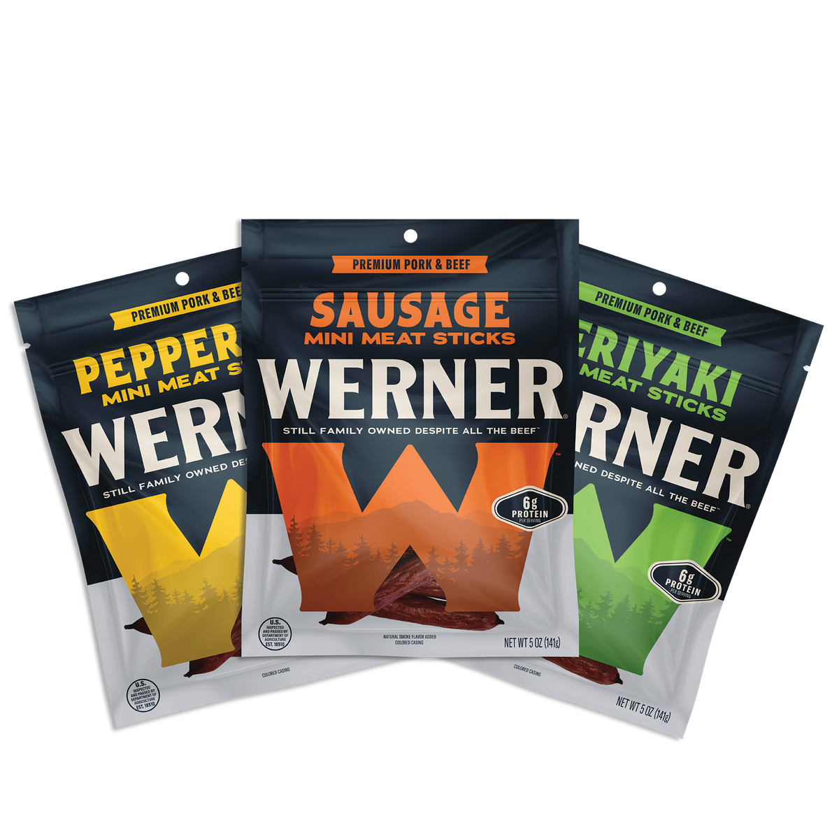 Variety Pack - Mini Sticks – Werner Gourmet Meat Snacks